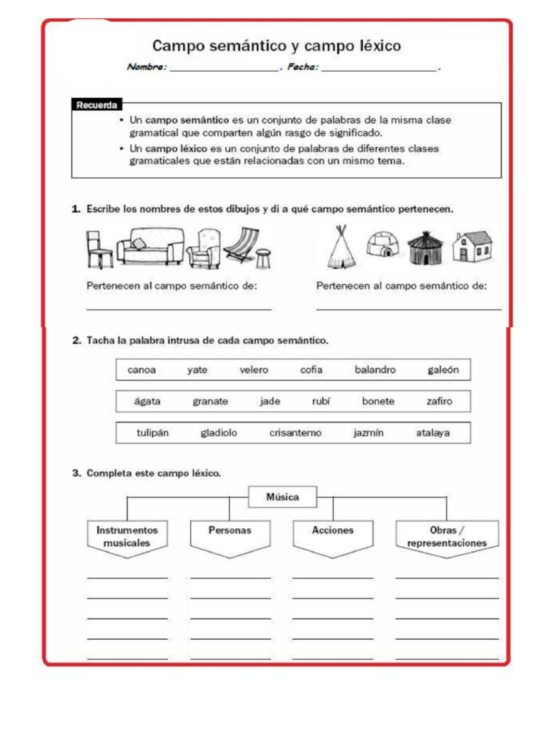 Campo_semantico_y_lexico | PDF