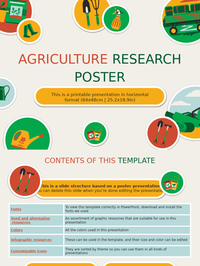 Agriculture Research Poster Template | PDF | Planets | Solar System