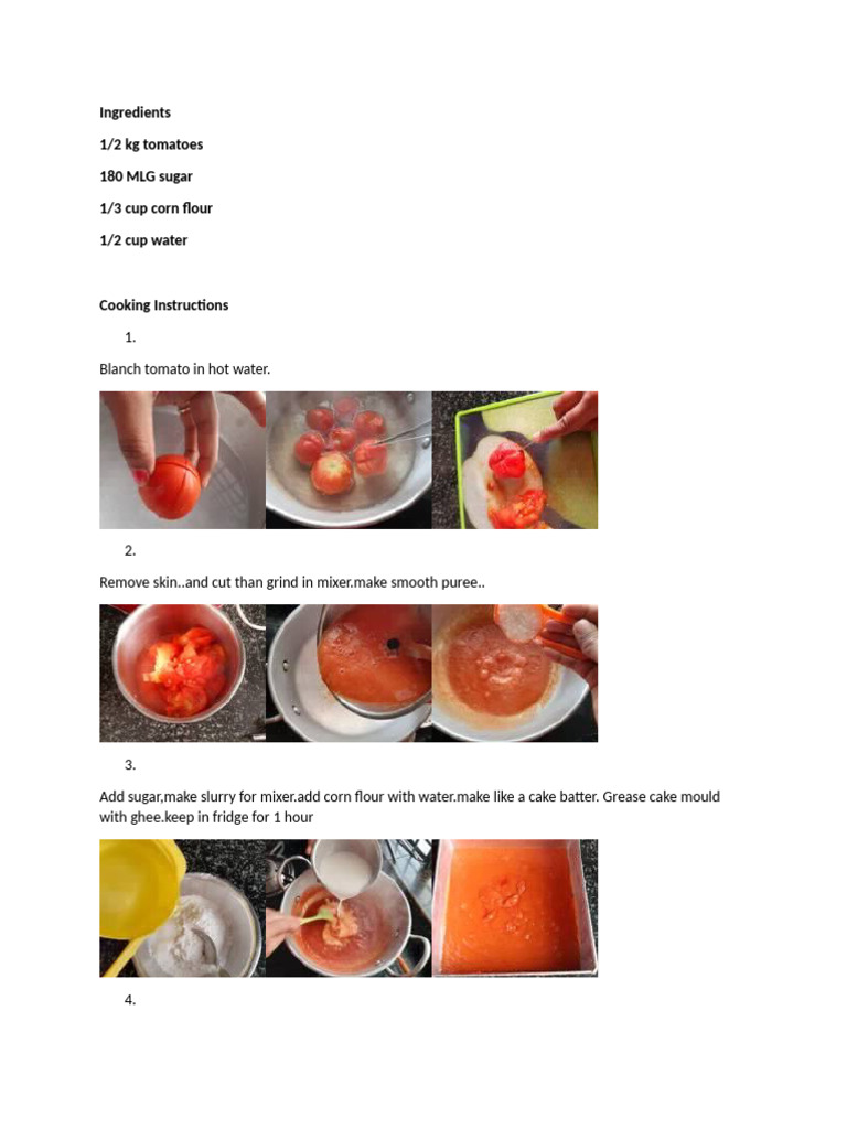 Tomato Candy Recipe Guide | PDF