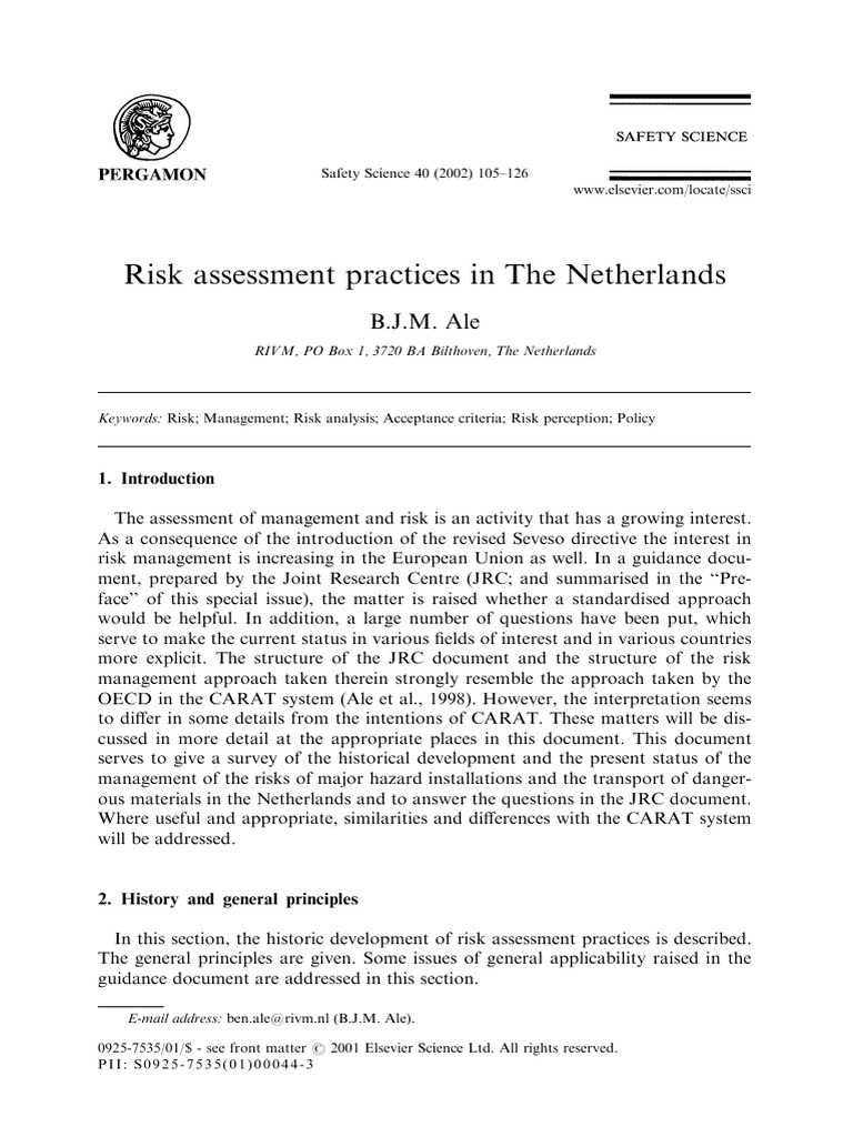 Risk Assessment Practices | PDF | Risk | Risk Management