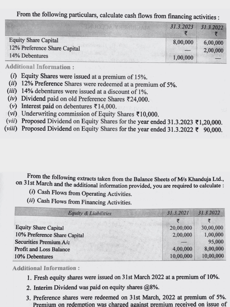 Cfs Investing Activity Worksheet PDF | PDF