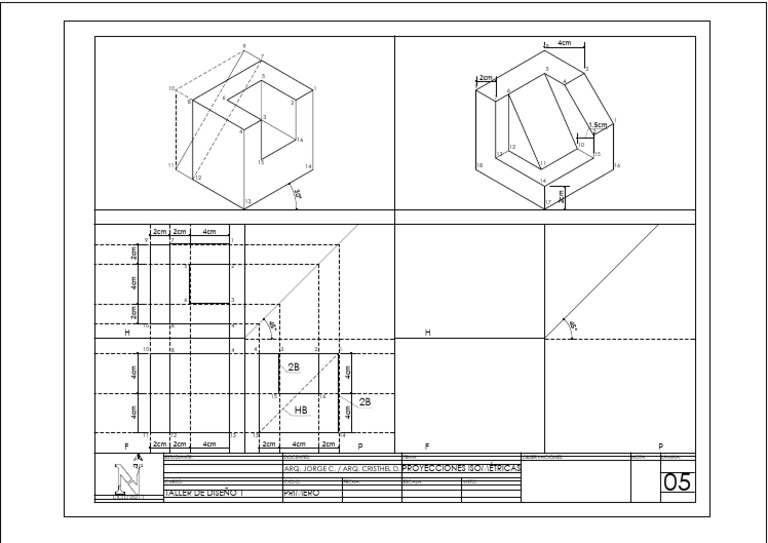 Lámina 05_proyecciones Isométricas(1) | PDF