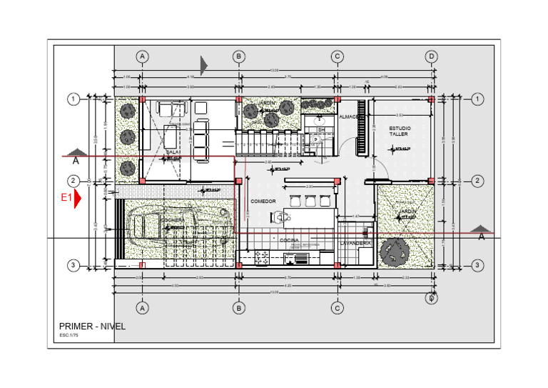 Lamina 5 - Planta Arquitectura | PDF