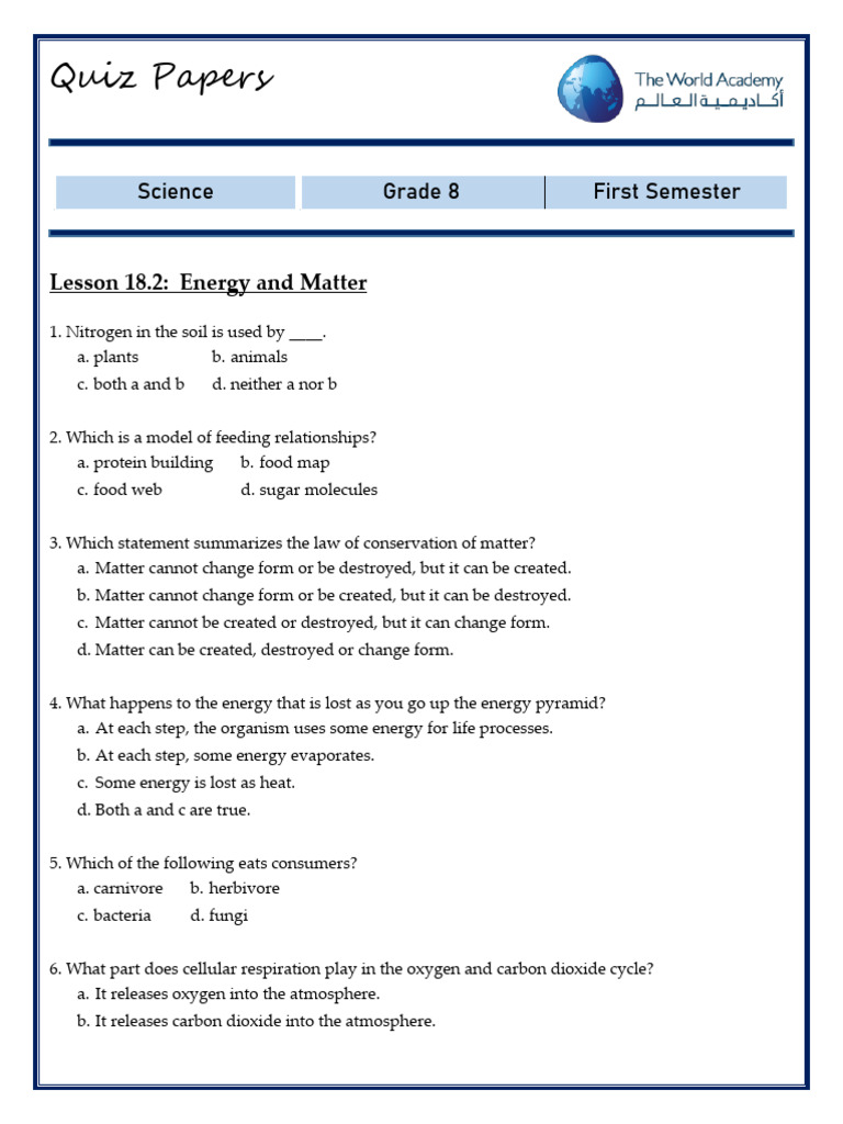 g8 Science Compiled Quiz | PDF | Zygosity | Dominance (Genetics)