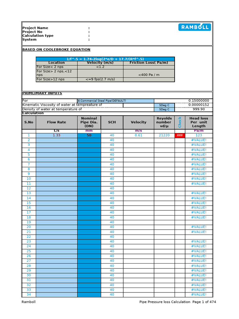 MC-02 - Pipe Sizing - Latest - Larger Sizes | PDF | Chemical ...