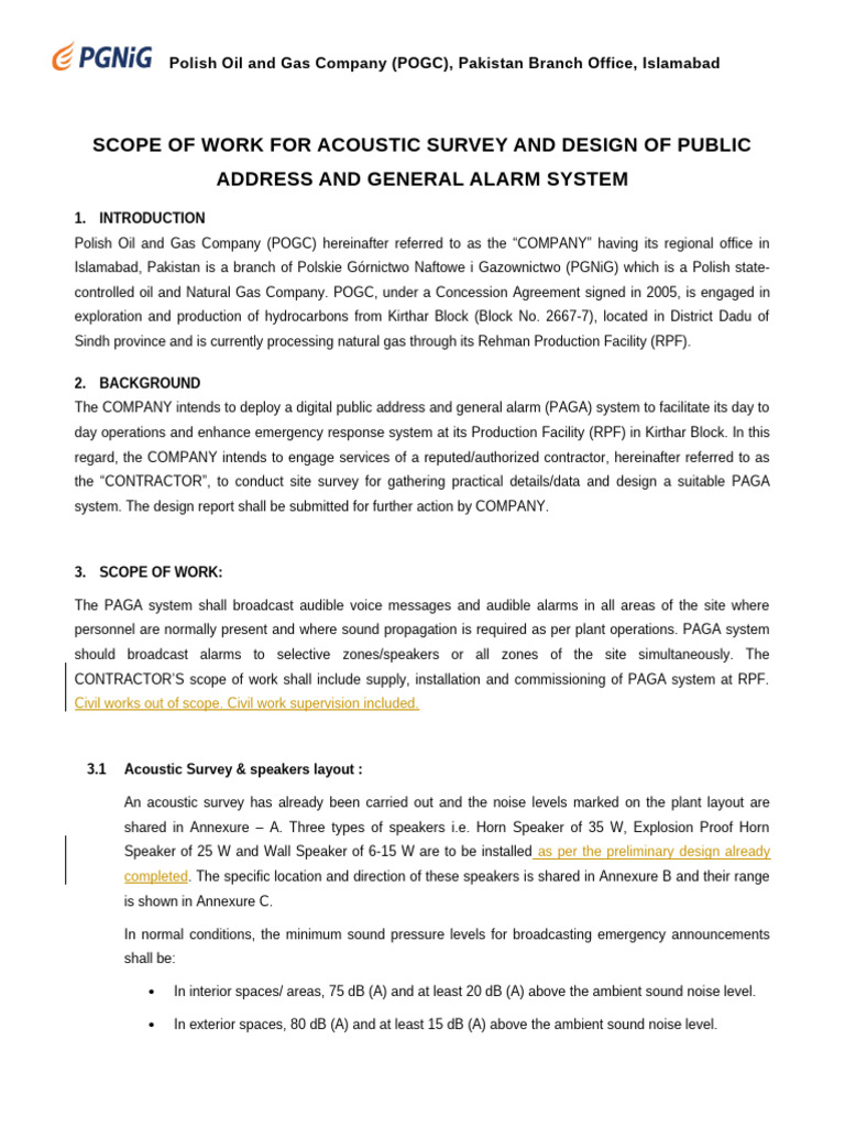 PAGA System Design for Emergency Alerts | PDF | Loudspeaker | Amplifier
