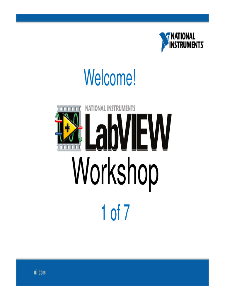 LV Proficiency Workshop 1 | PDF | Data Type | Computer Programming