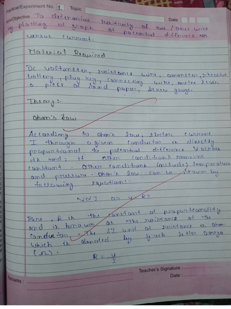 Class 12 Physics Practical | PDF