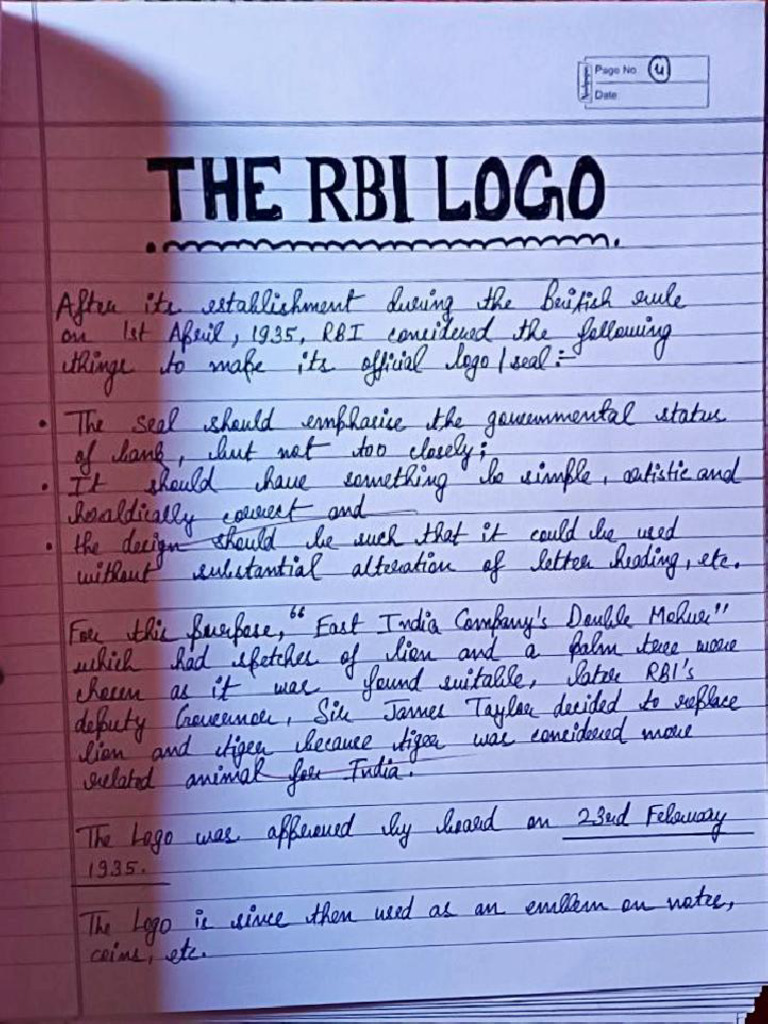 Rbi Class-Xii (Project Work) | PDF