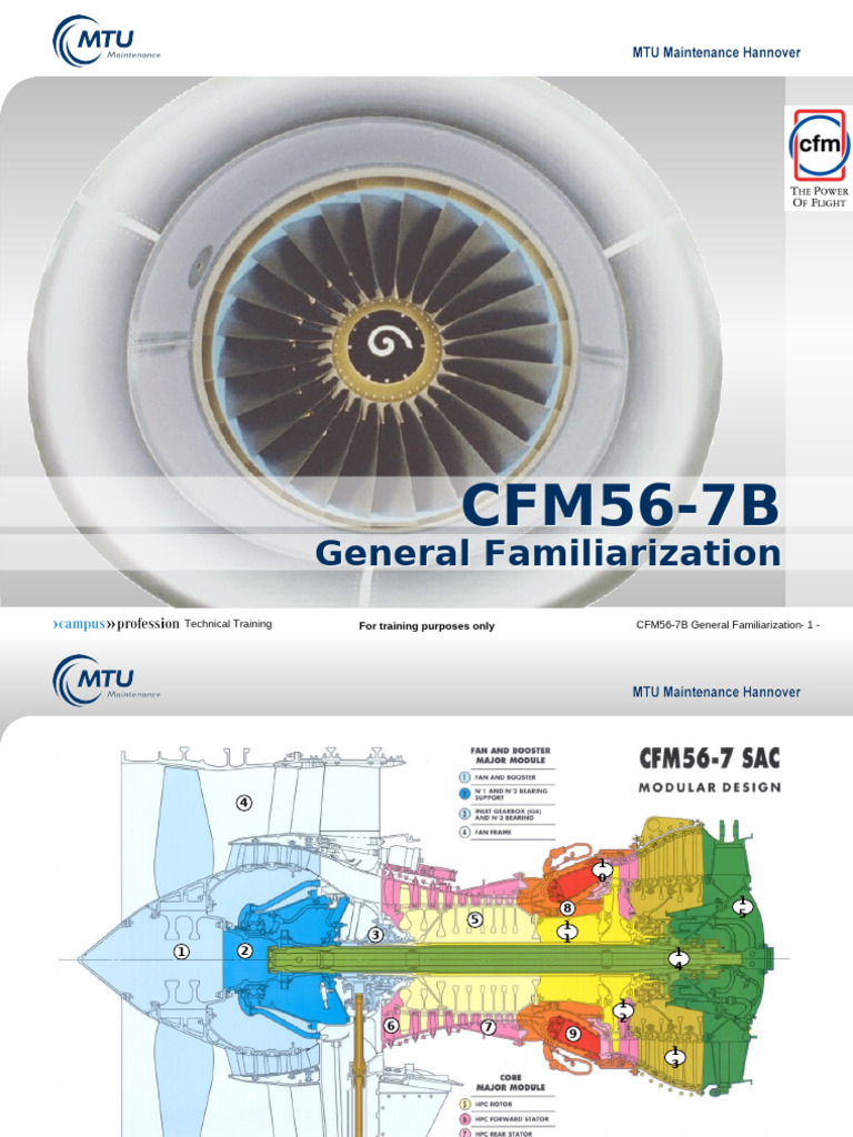 CFM56-7B Familiarization1 | PDF | Gas Technologies | Mechanical Engineering