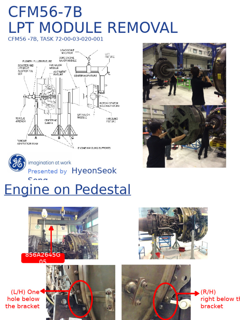 Cfm56-7b LPT Module Total | PDF | Rotating Machines | Engines
