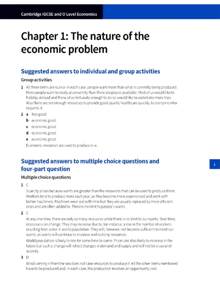IGCSE Economics Study Guide | PDF | Labour Economics | Goods