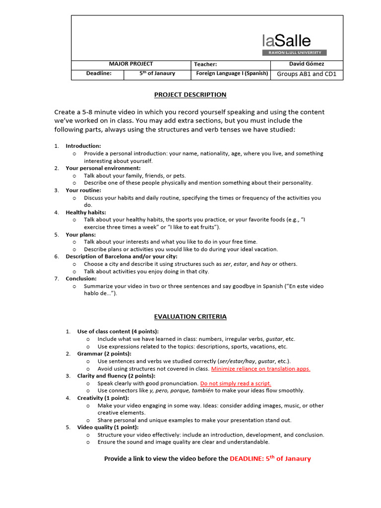 PROJECT DESCRIPTION | PDF | Linguistic Morphology | Language Mechanics