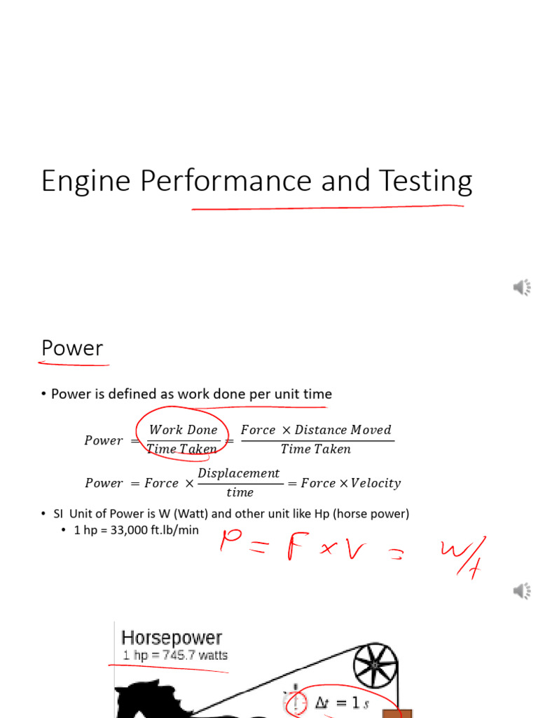 Engine Performance Testing Overview | PDF | Power (Physics) | Engines