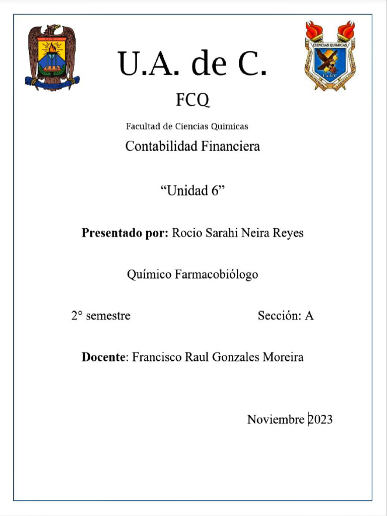 Resumen U6 | PDF