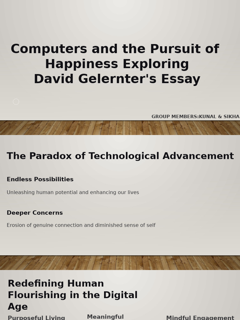 Computers and The Pursuit of Happiness Exploring David Gelernters Essay | PDF | Empathy | Happiness