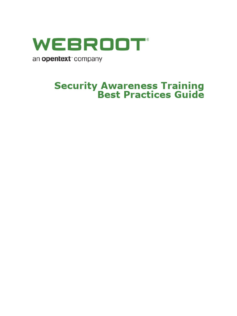 Security Awareness Training Best Practices | PDF | Computer Security ...