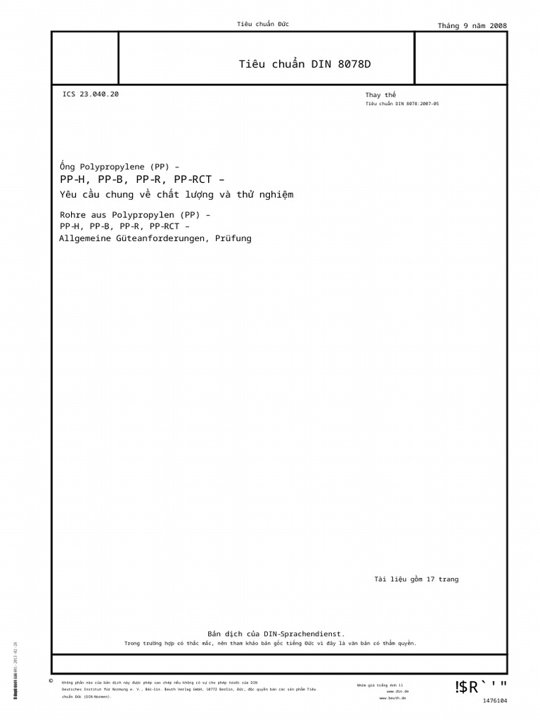 Din 8078-2008 | PDF