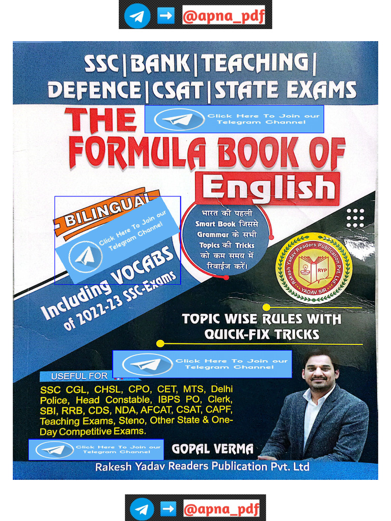 The Formula Book of English Gopal Verma (Complete Book) | PDF