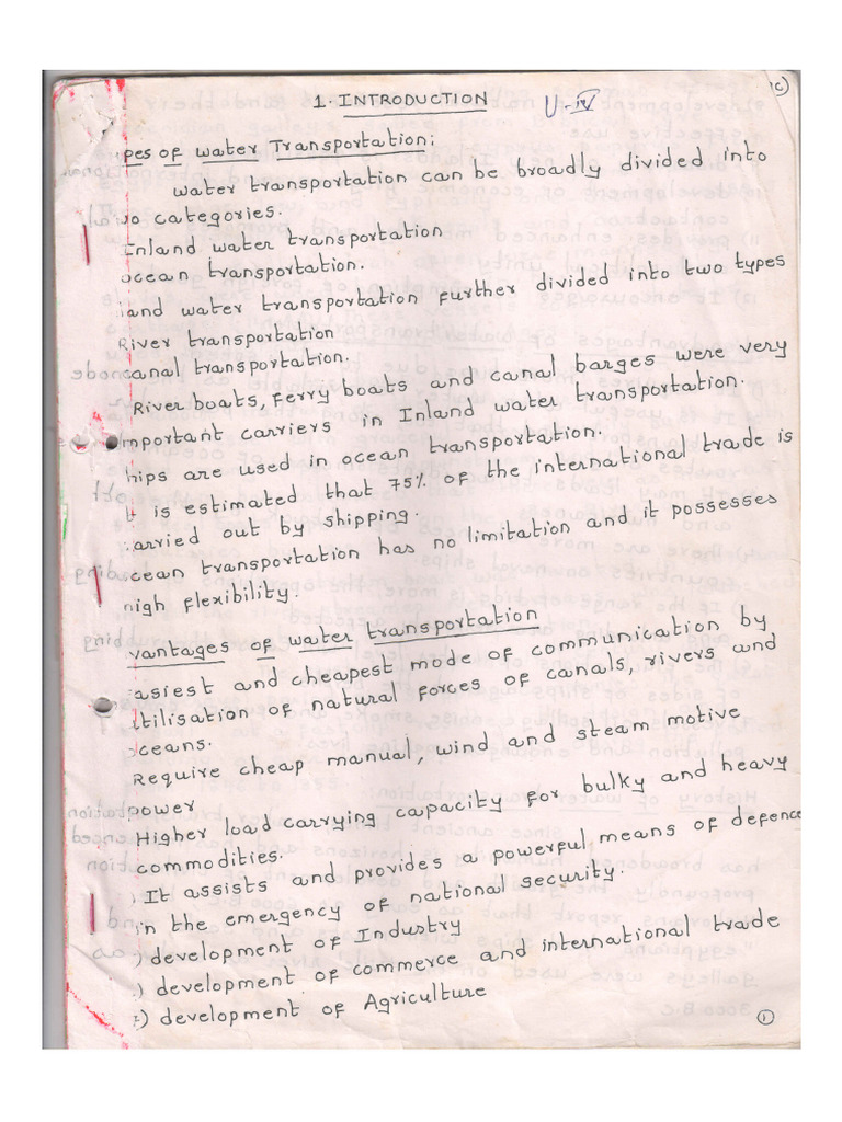 Harbour Engineering Full Notes | PDF