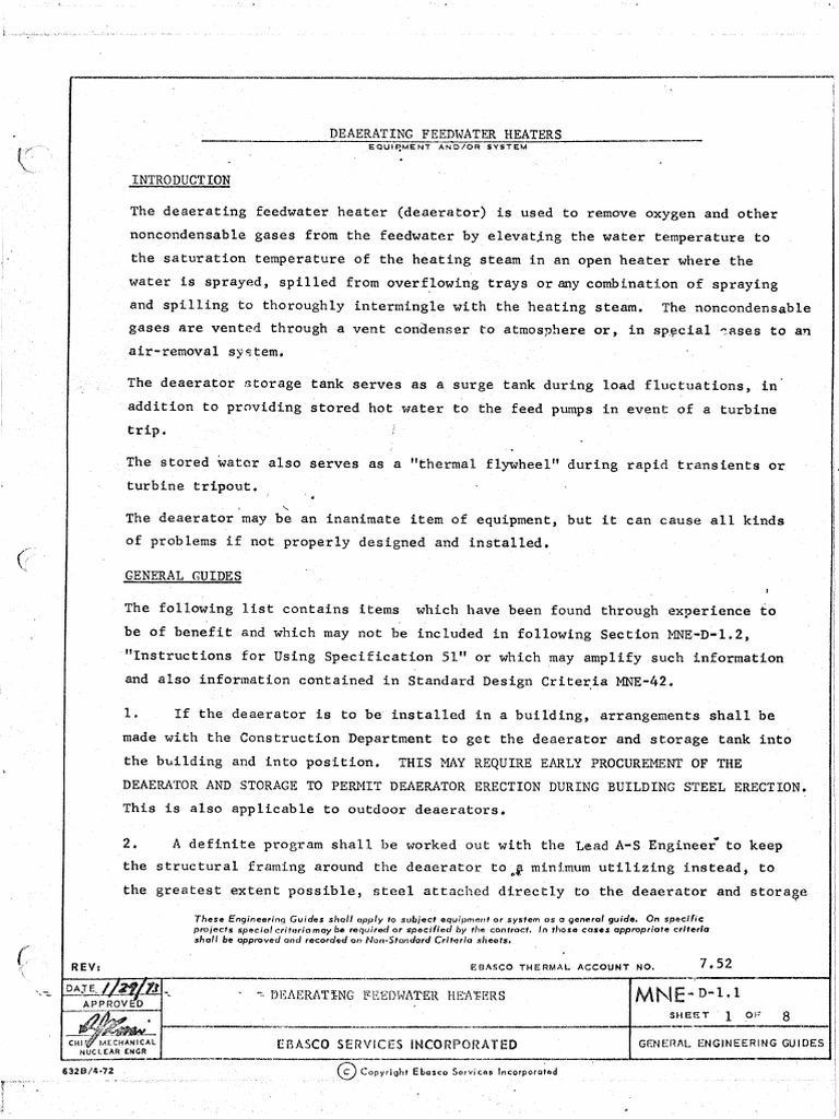 General Engineering Guide - Deaerating FW Heater | PDF