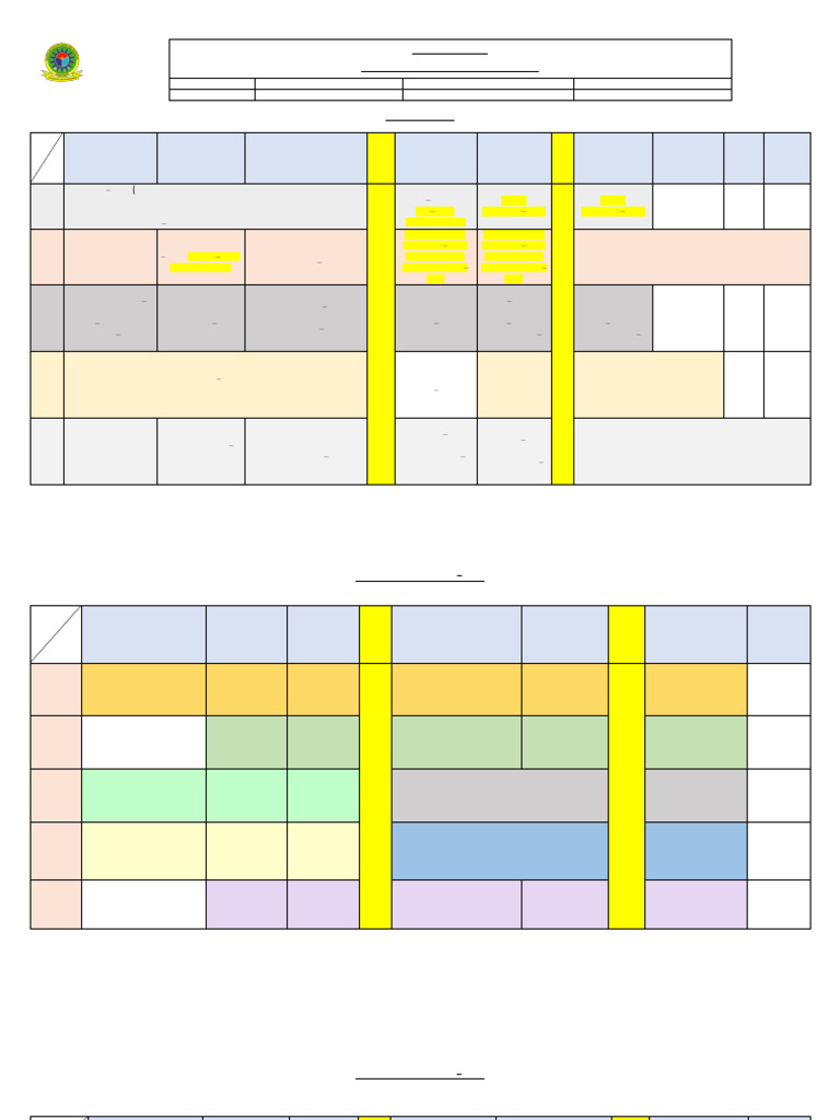 CLASS ROUTINE CE Final Wk1 4 New | PDF