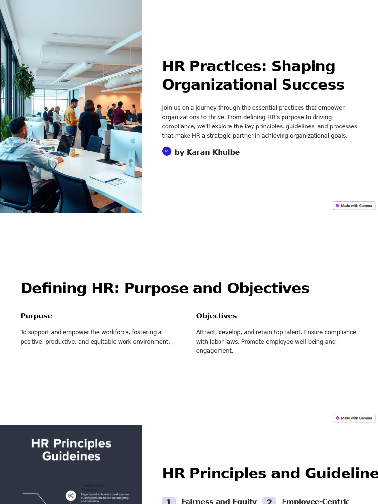 HR Practices Shaping Organizational Success | PDF | Employment ...