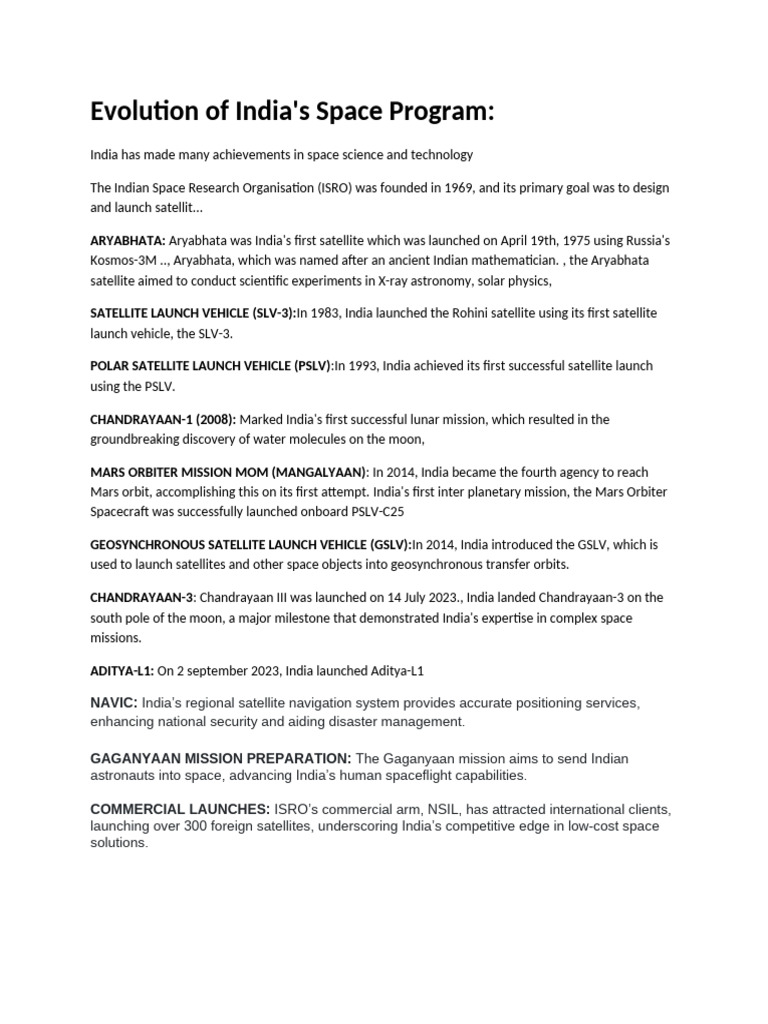 ISRO | PDF
