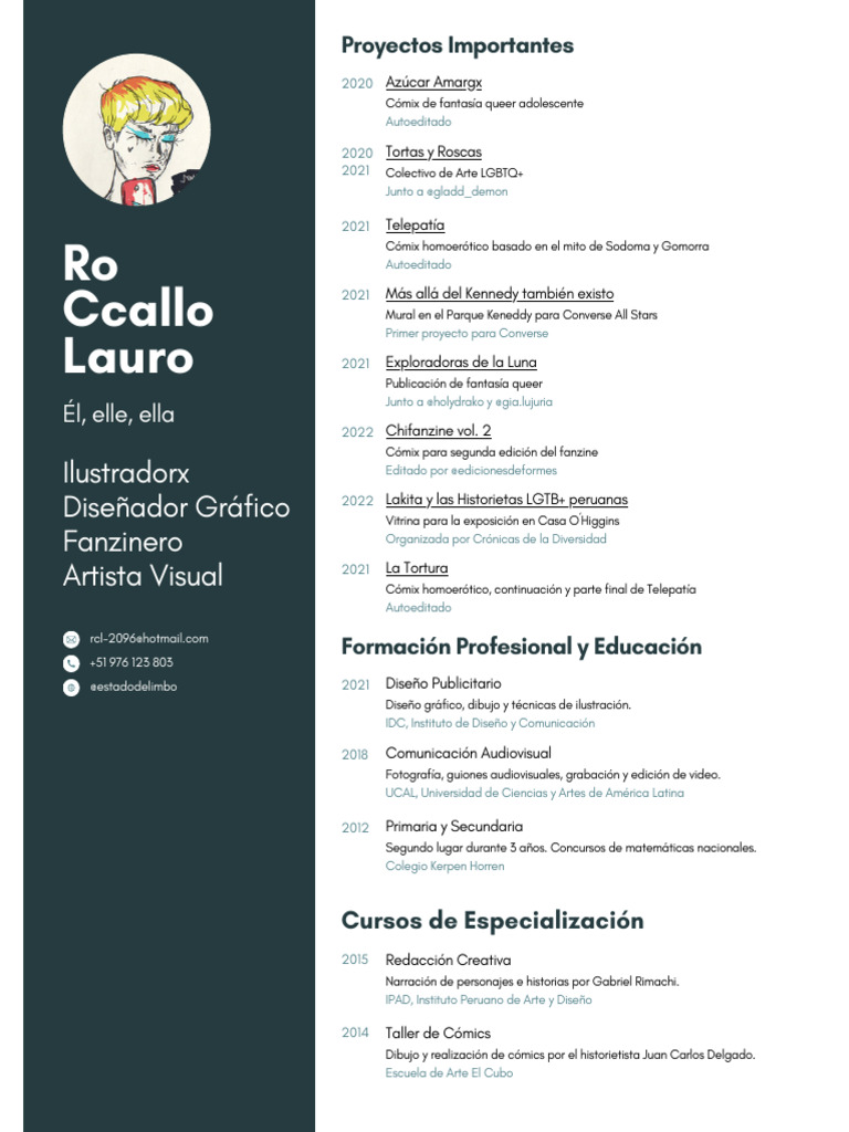 Gris Moderno Hombre Foto Profesional Curriculum Vitae | PDF | Cómics ...