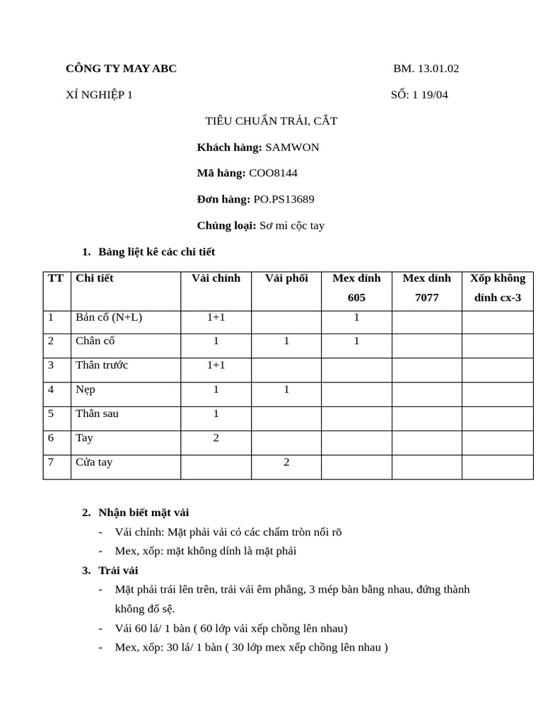 Tieu Chuan Trai Cat | PDF