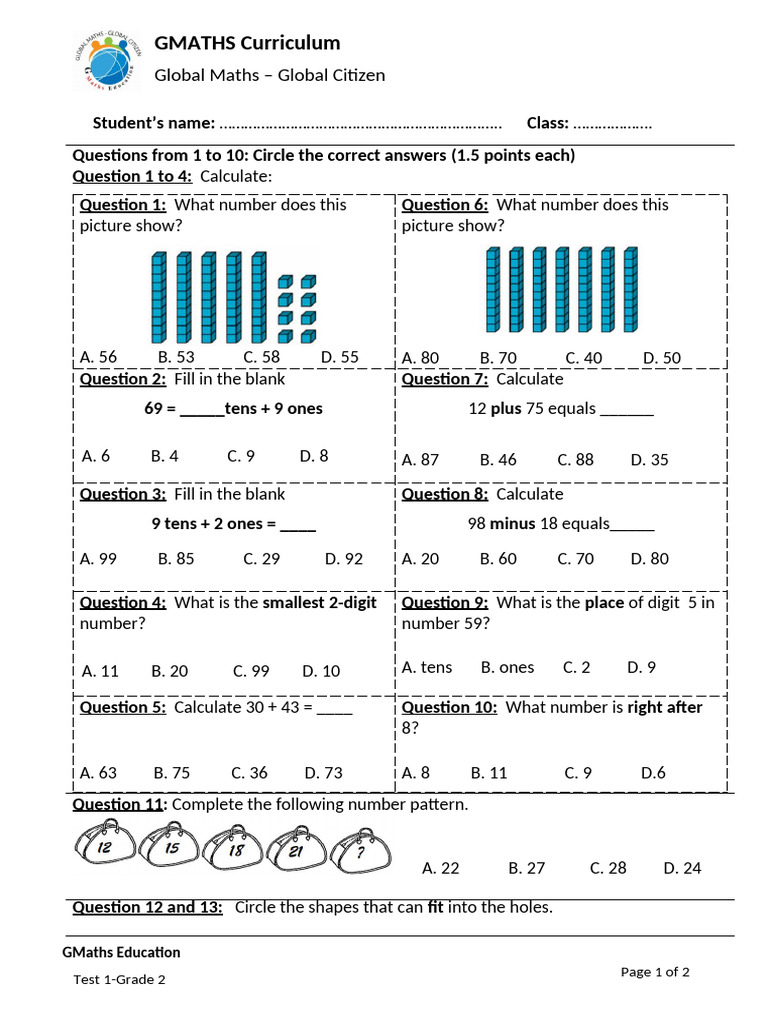 G2-ĐỀ CƯƠNG T2 | PDF | Mathematics | Arithmetic
