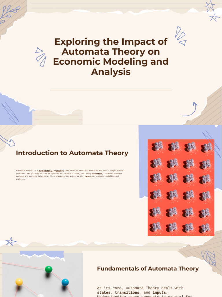 Slidesgo Exploring The Impact of Automata Theory On Economic Modeling and Analysis ...