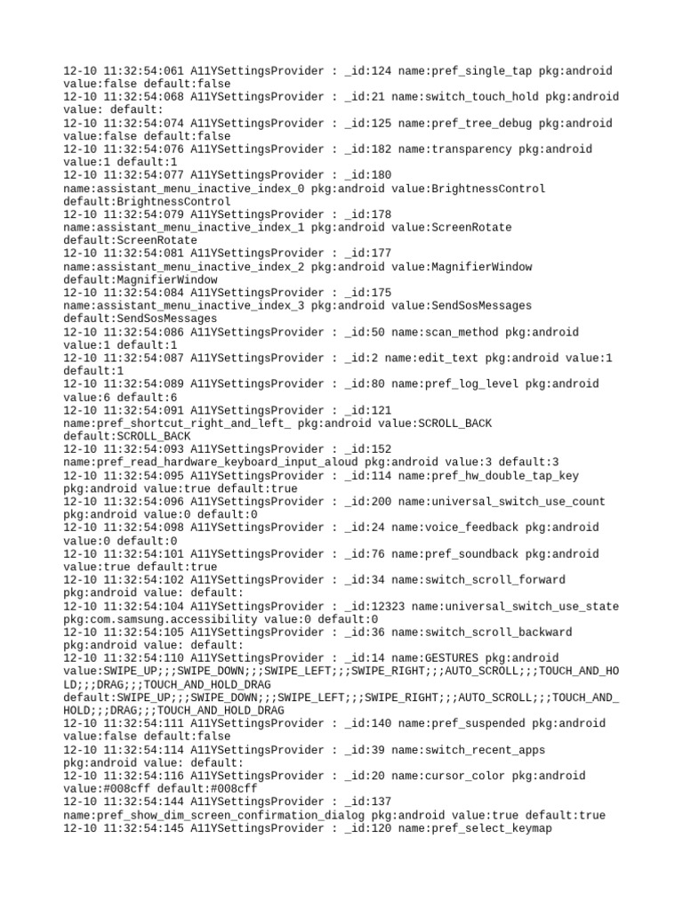 A11yprovider Log | PDF | Consumer Electronics | System Software