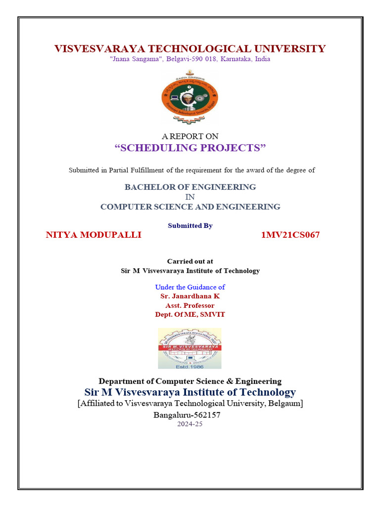 Scheduling Project Pdf Software Testing Project Management