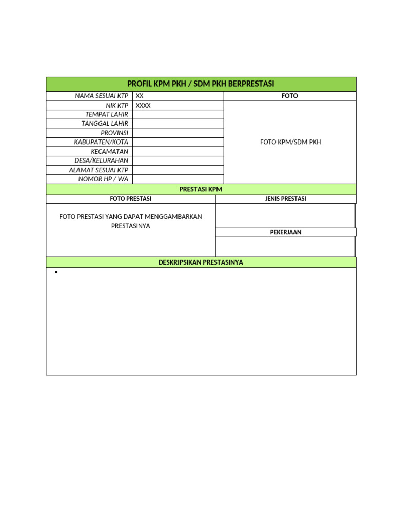 Profile Kpm-sdm Prestasi - Contoh | PDF