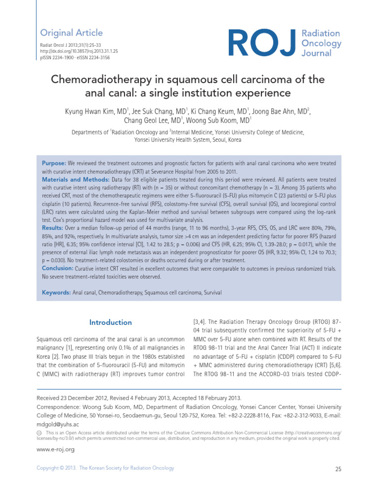 PMC3633228-roj.2013.31.1.25 | PDF | Radiation Therapy | Clinical Medicine
