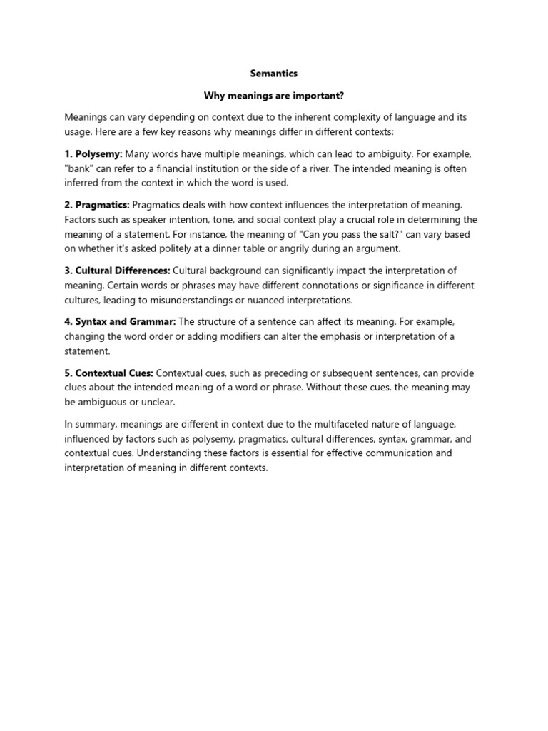 Semantics | PDF | Semantics | Paradox