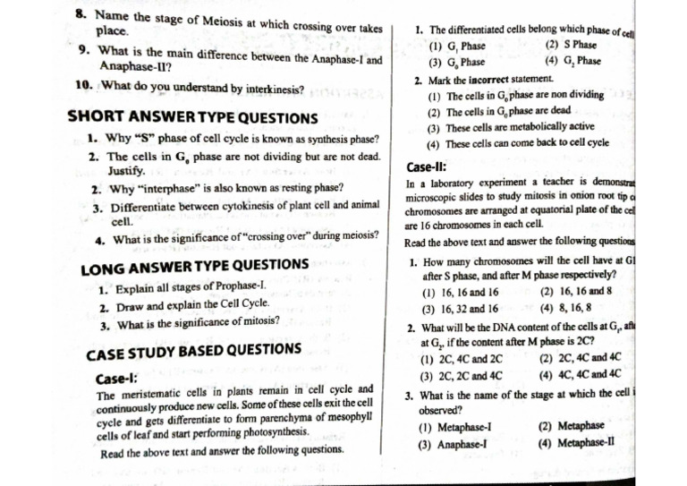 Cell Cycle Best Questions | PDF