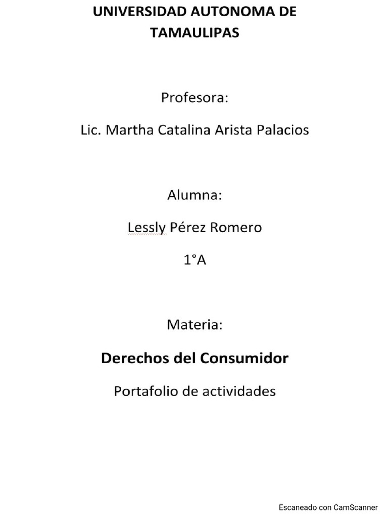 Pérez Romero Portafolio de Actividades | PDF