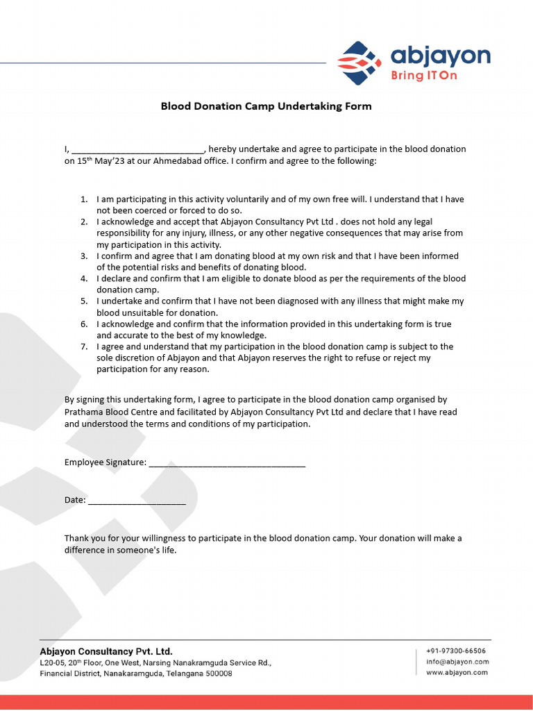 Undertaking Form | PDF