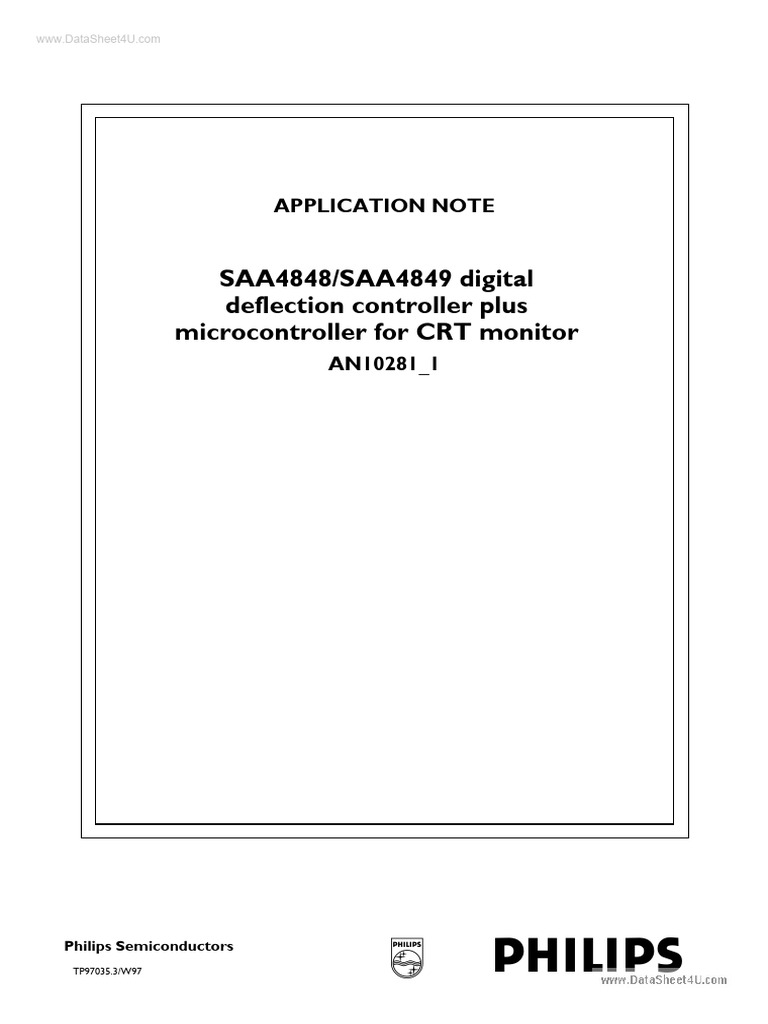 SAA4849 | PDF | Microcontroller | Analog To Digital Converter