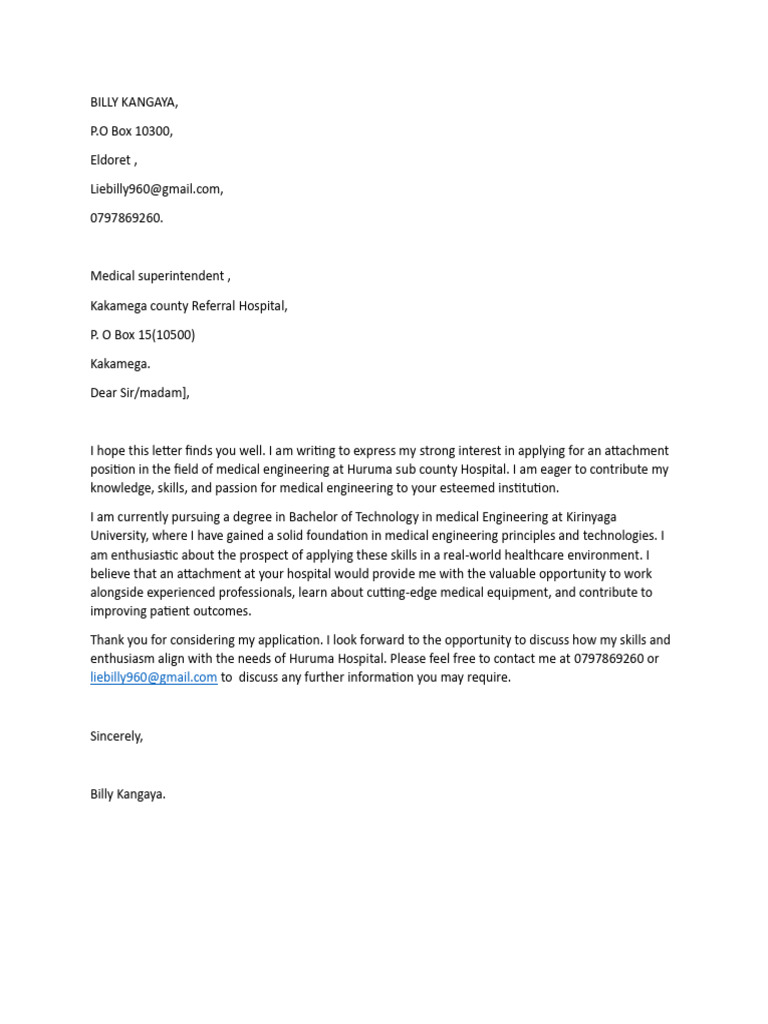 Attachment Letter | PDF