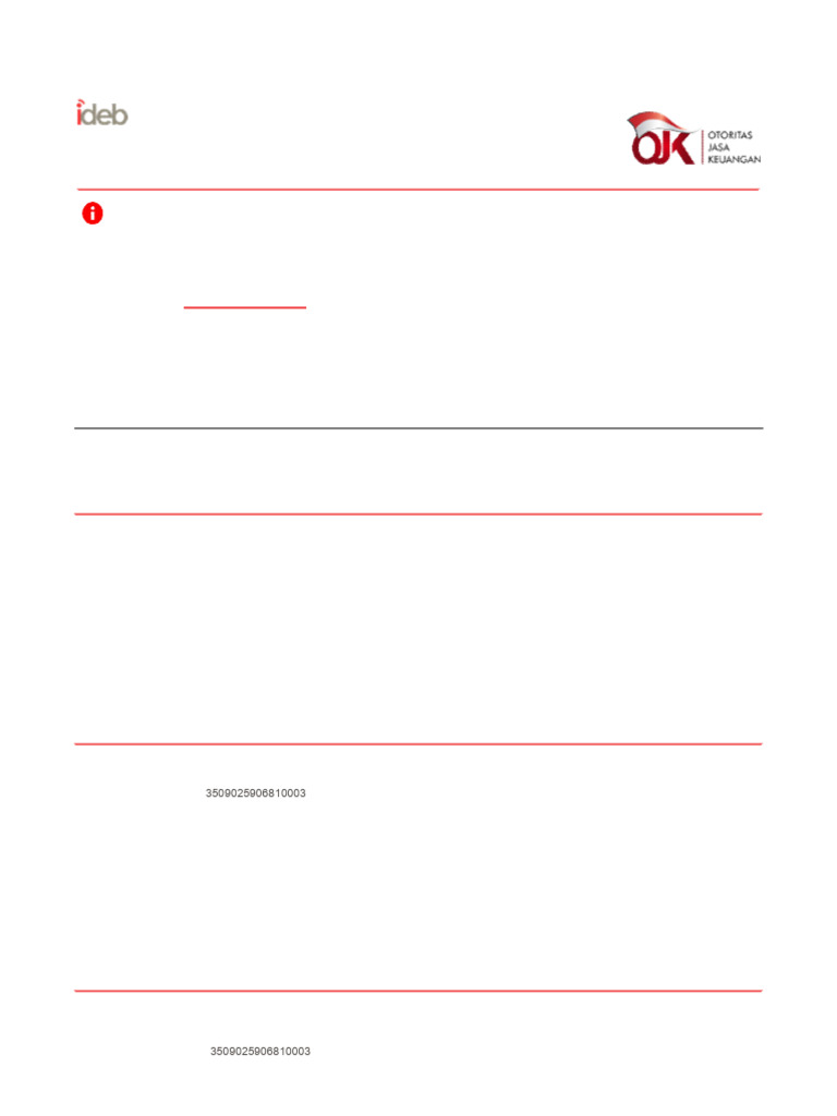 Laporan Informasi Debitur | PDF