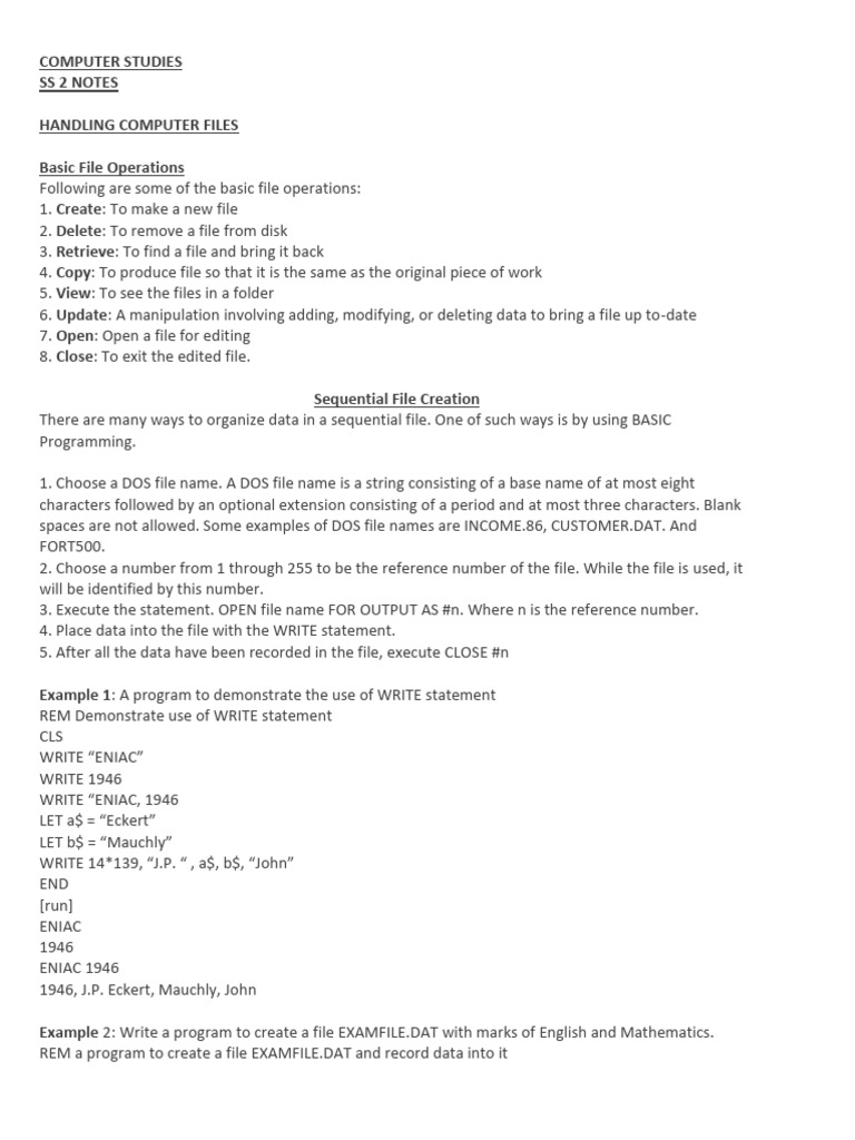 8785_HANDLING COMPUTER FILE | PDF | Computer File | Computer Virus
