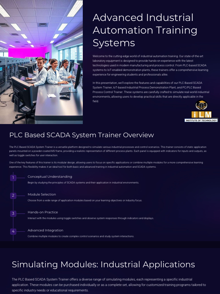 Advanced Industrial Automation Training Systems Modified Compressed | PDF | Automation ...