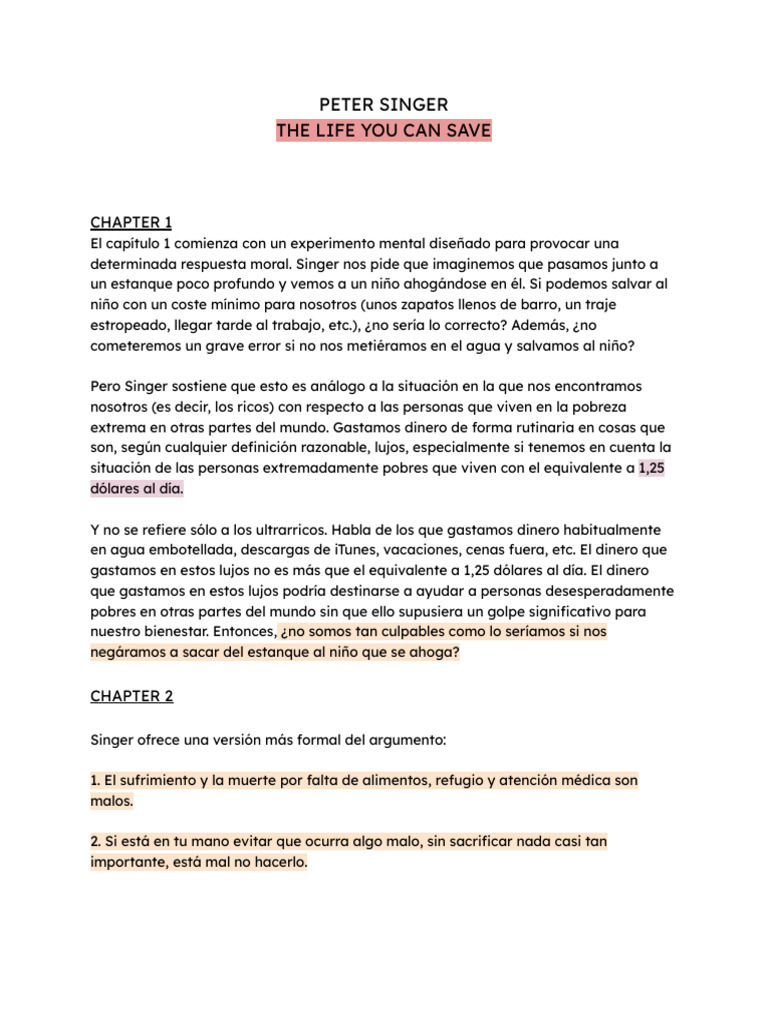 PETER SINGER Capitulos 1 2 3 4 5 6 7 | PDF | Evolución | Mal