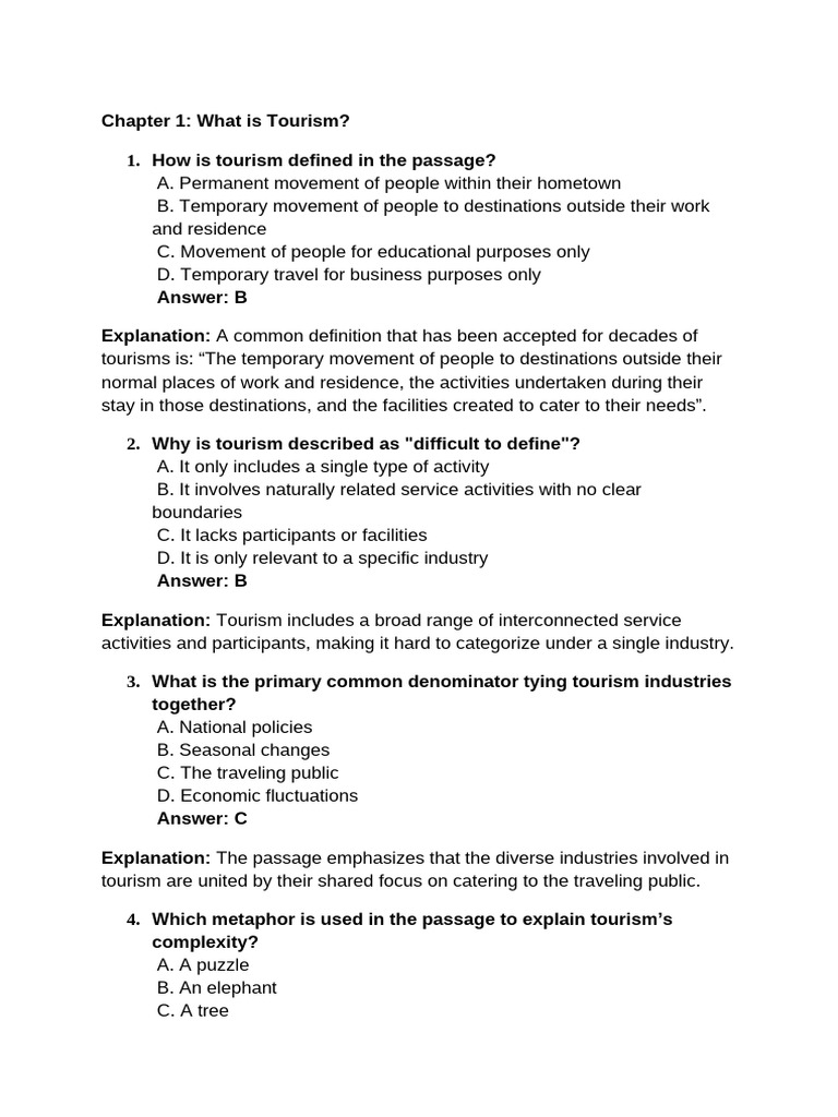 chap1 + chap2,3(review) - LOWKI | PDF | Tourism | Globalization