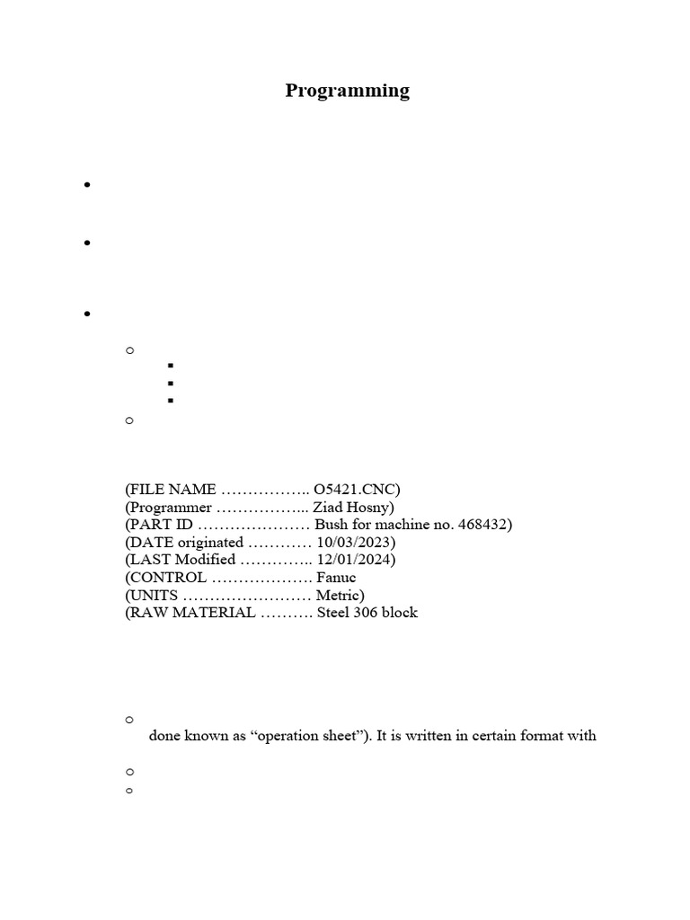 L2-Part Program and G-Code For Milling | PDF | Systems Engineering | Software Development