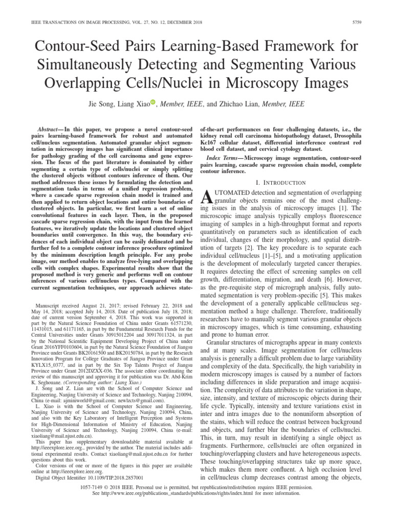 Contour Seed Pairs Learning Based Framework For Simultaneously Detecting And Segmenting Various