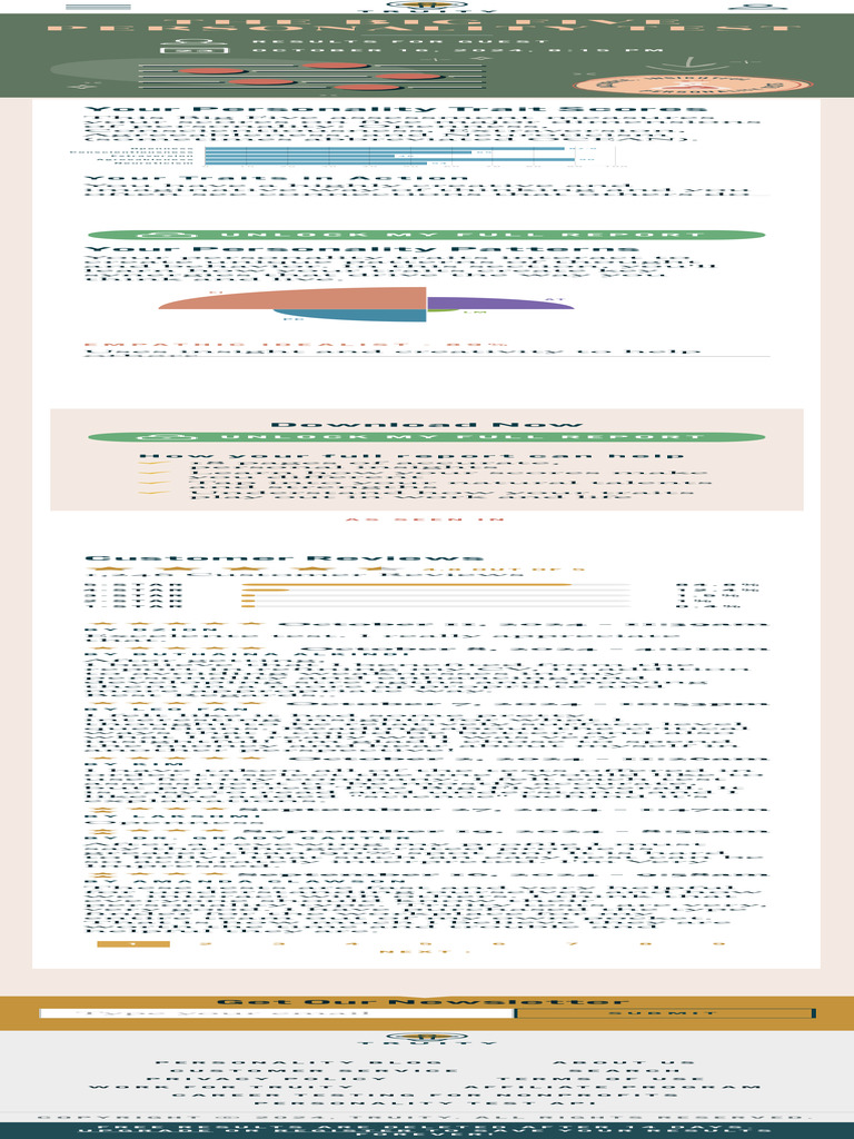 The Big Five Personality Test Truity | PDF | Scientific Theories ...